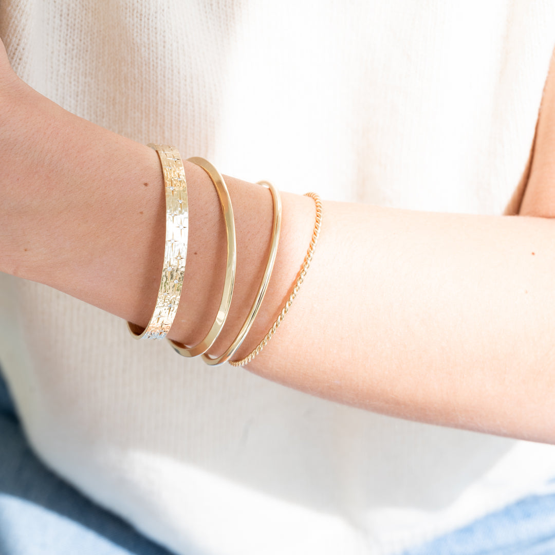 The Thick Etoile Bangle – Yearly Co.
