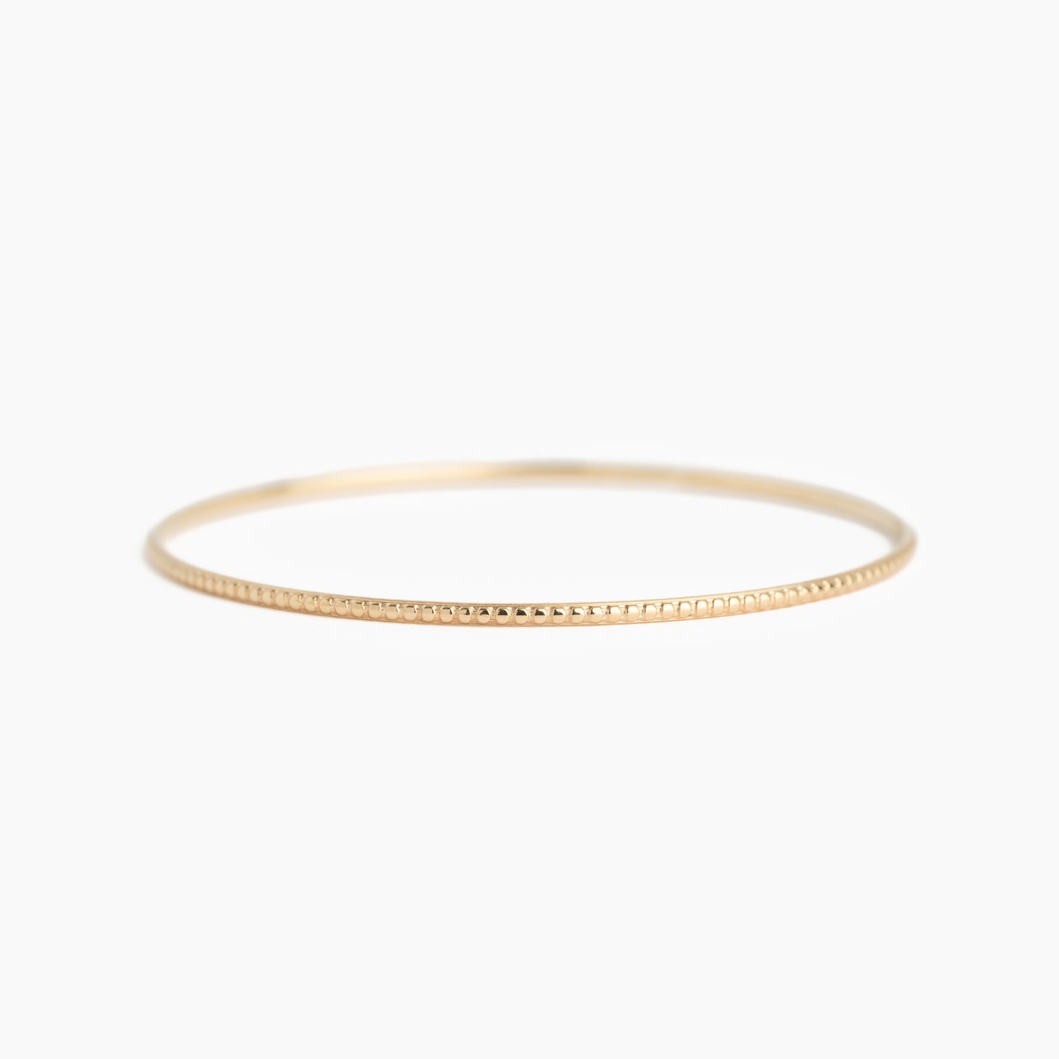The Heavy Weight Milgrain Bangle – Yearly Co.