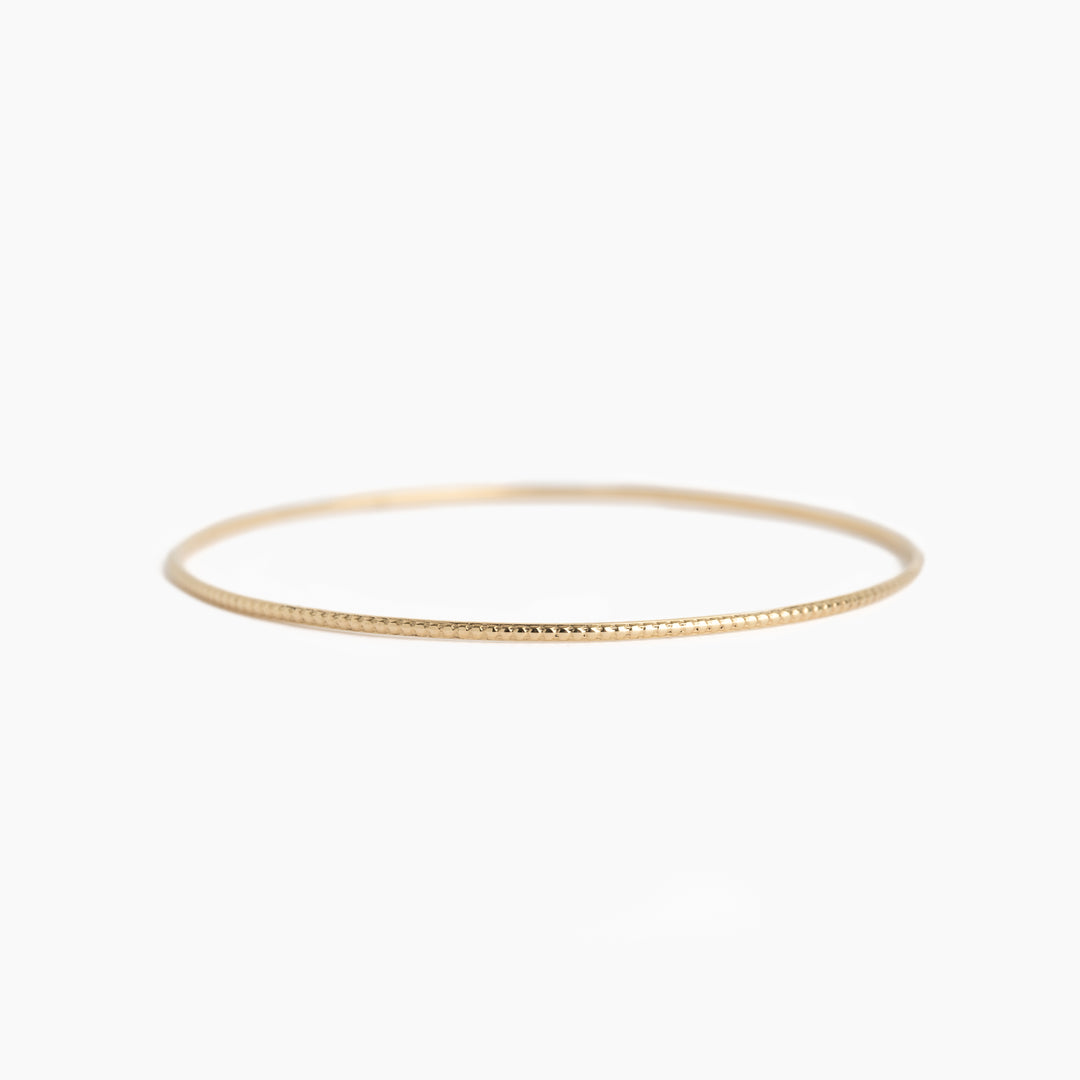The Original Milgrain Bangle – Yearly Co.
